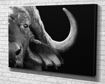 Large Buffalo Canvas - Etsy