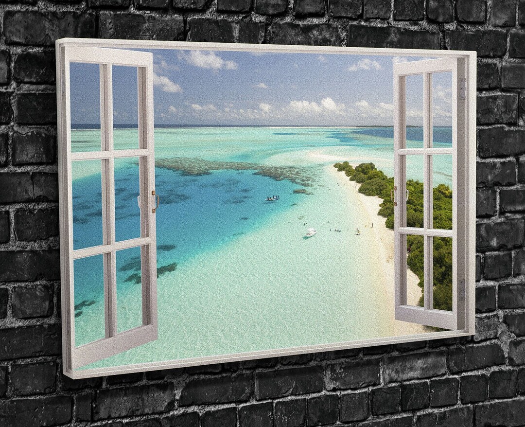 Windows Style Nature Landscape Scenery Print on Canvas - Etsy
