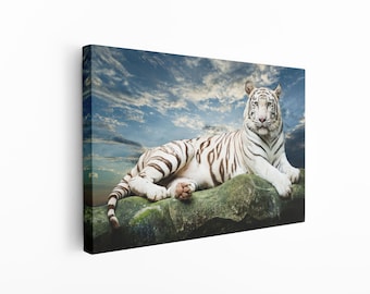 White Tiger Frame - Etsy