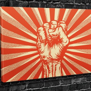 Revolution Power of Unity Print on Canvas Floating Frame - Etsy