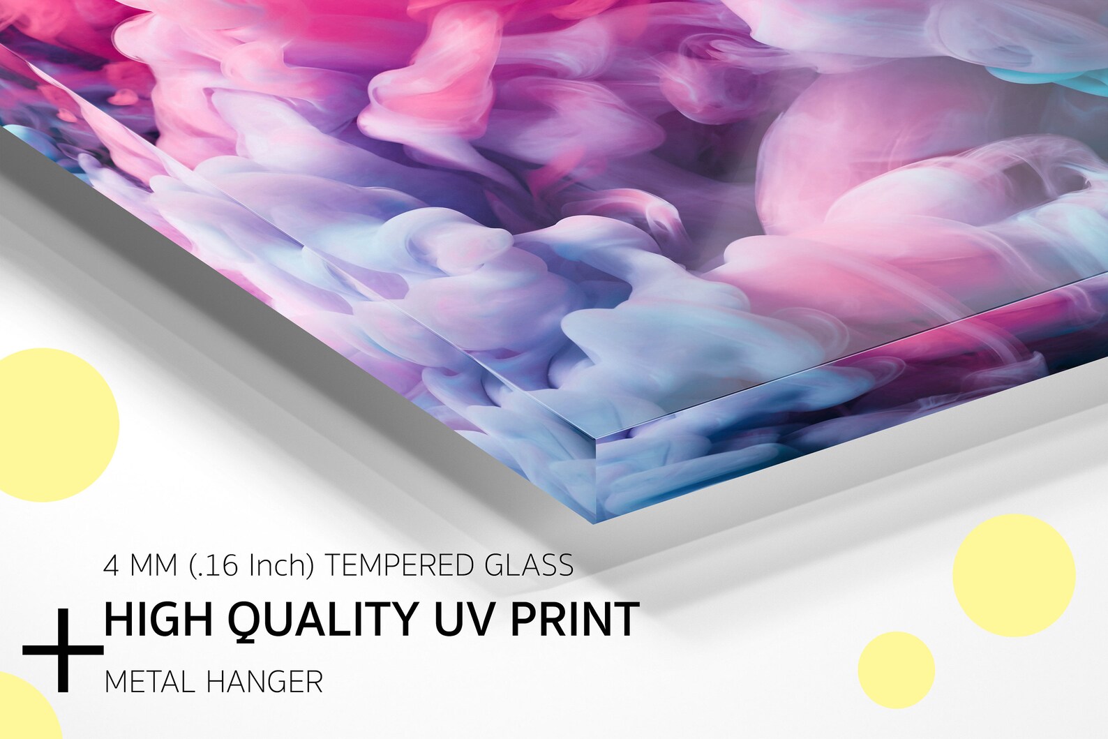 Abstract Tempered Glass Printing Wall Art Natural and Vivid - Etsy