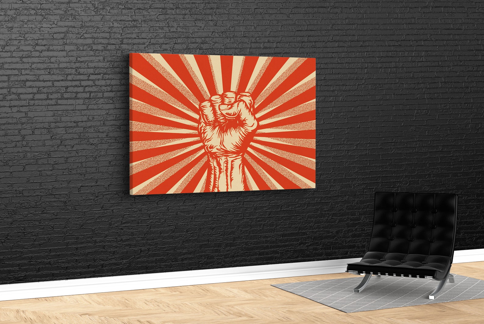 Revolution Power of Unity Print on Canvas Floating Frame - Etsy