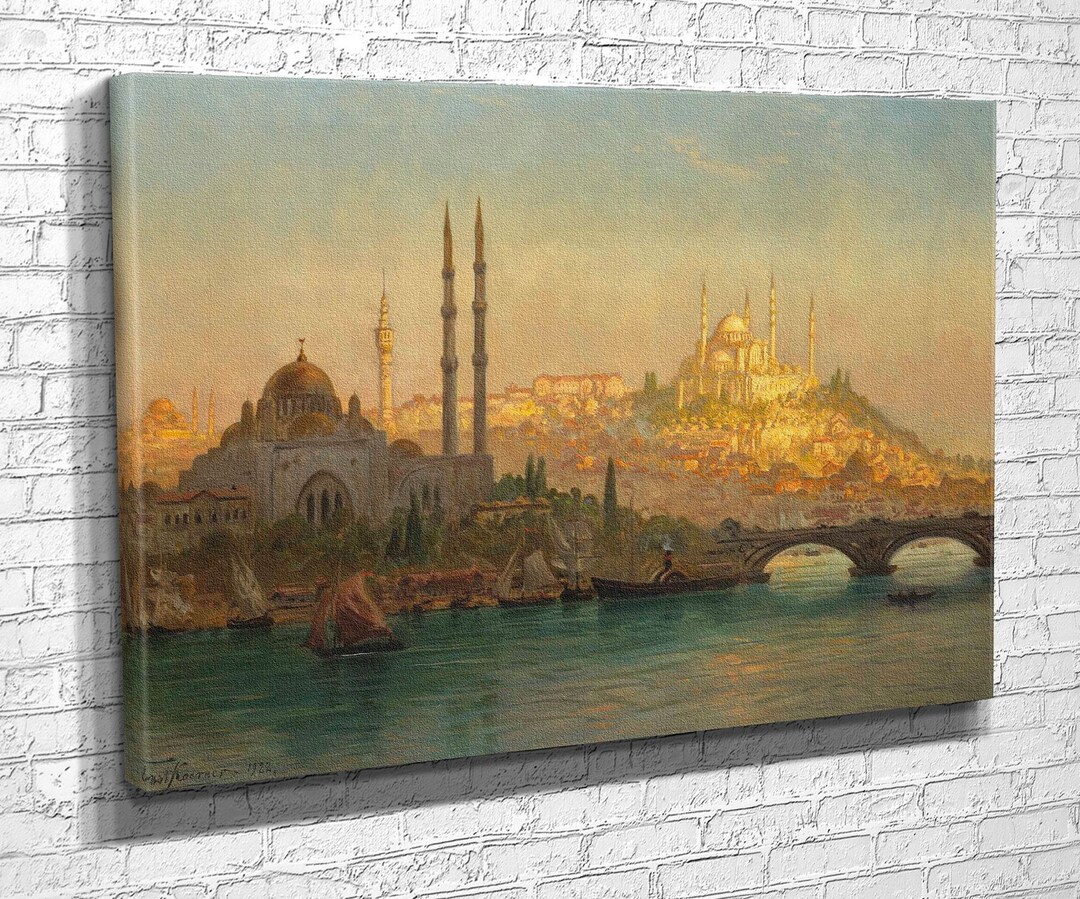 Suleymaniye Mosque Canvas Art Print: Extra Large Ottoman Istanbul ...