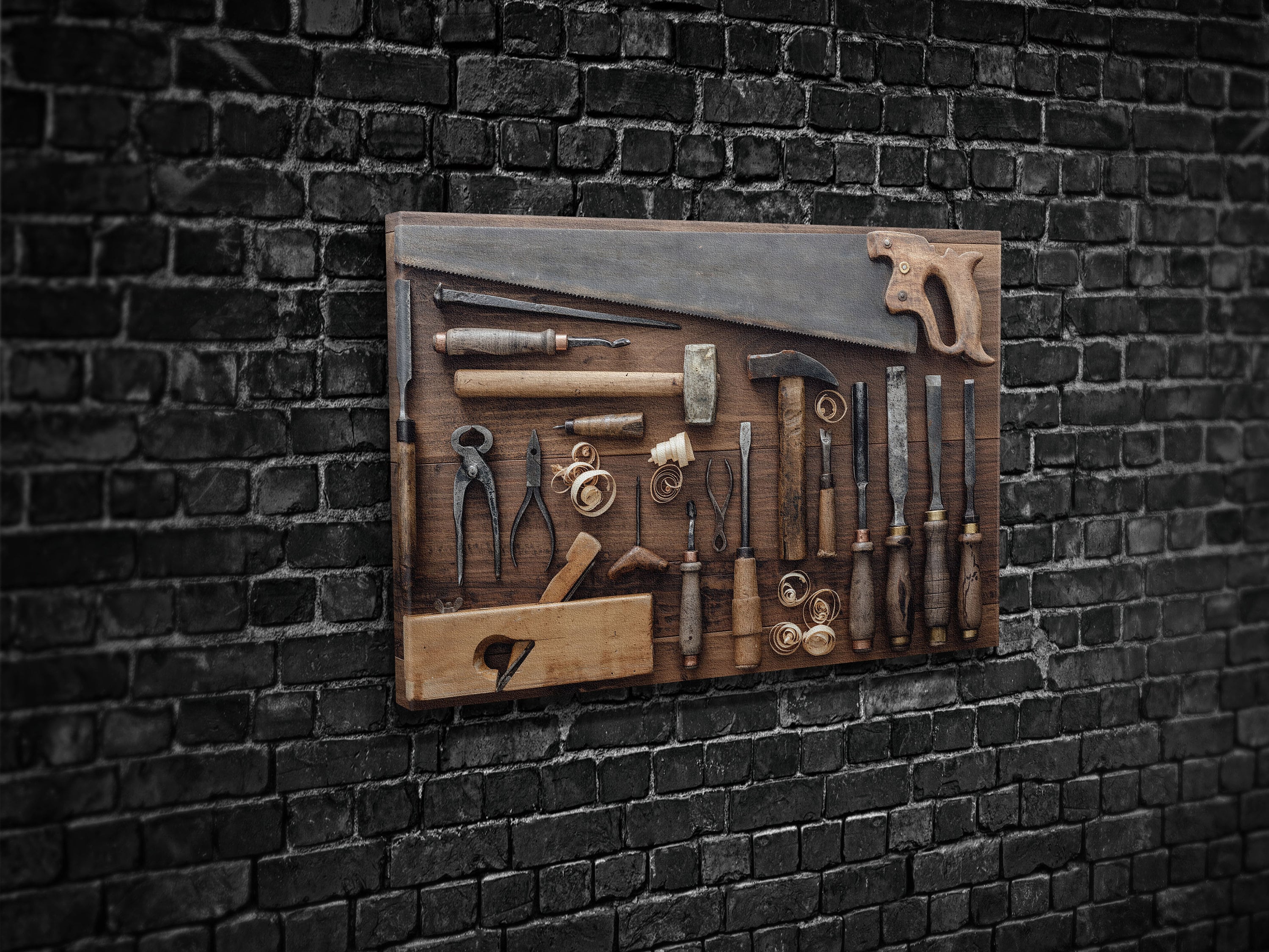 Carpentry Tools Canvas Print: Vintage Woodworking Wall Art - Etsy