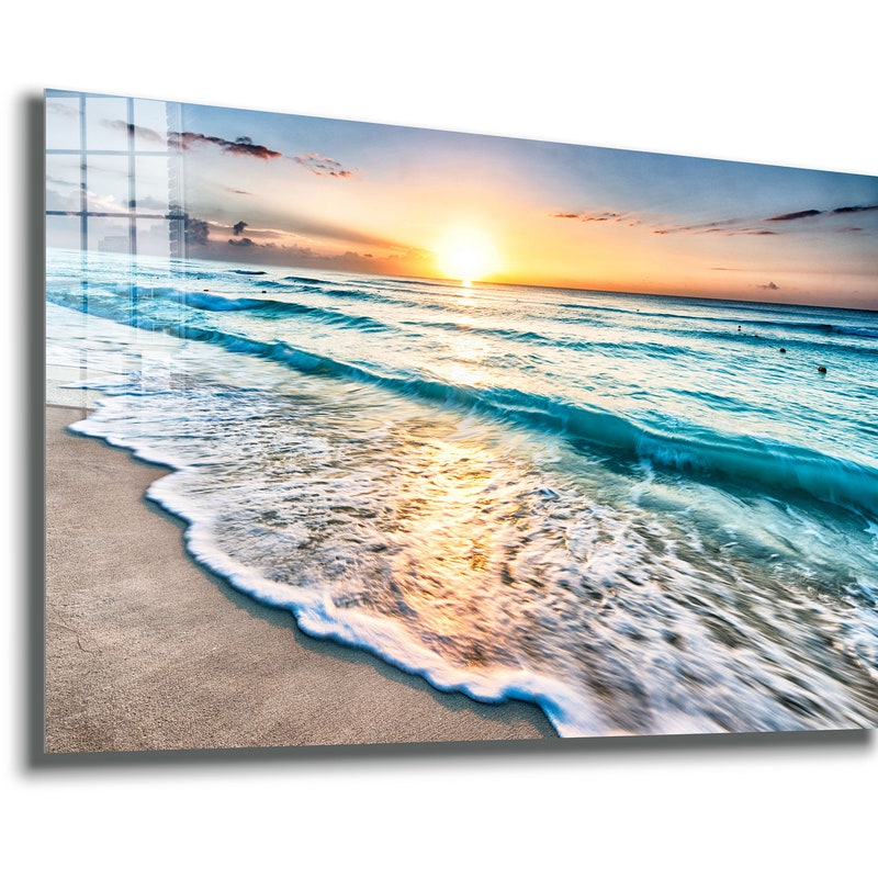 Two Coastal Canvas Artwork - Etsy UK