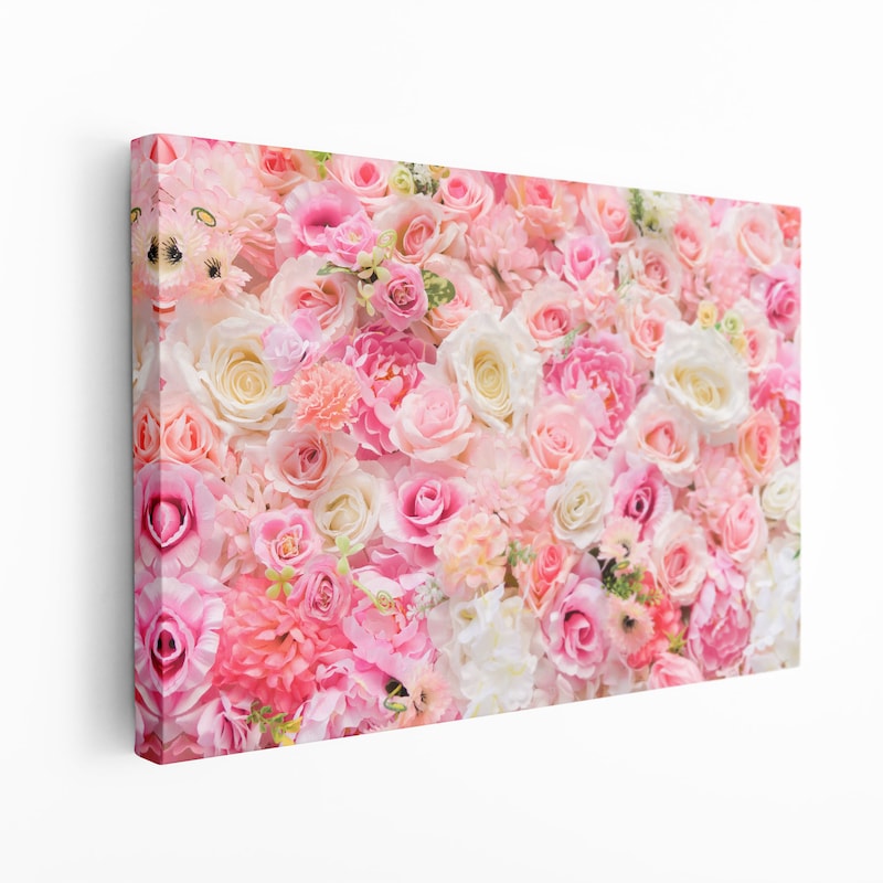 Pink Rose Print - Etsy