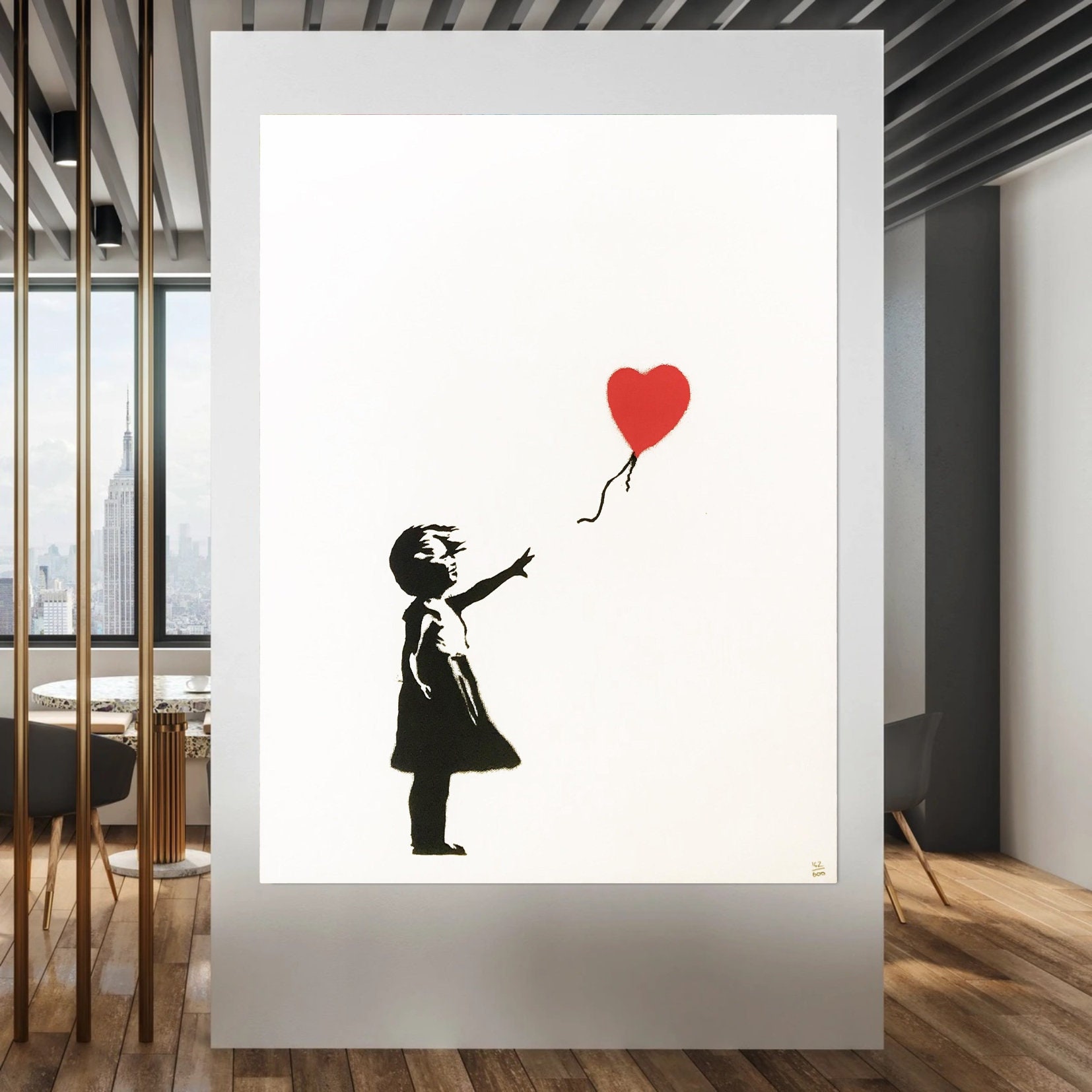 Banksy Red Balloon Girl Print on Canvas Modern Wall Art - Etsy