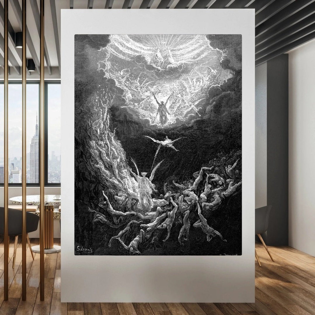 Last Judgment Print on Canvas , Modern Wall Art, Canvas Wall Set ...