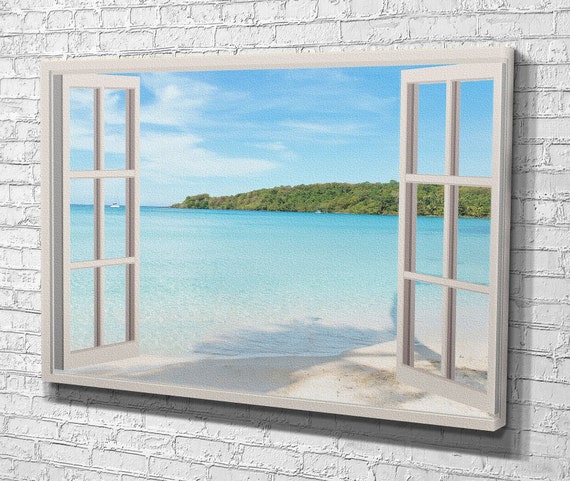 Calm Tropical Beach Windows Stylenature Landscape Scenery - Etsy