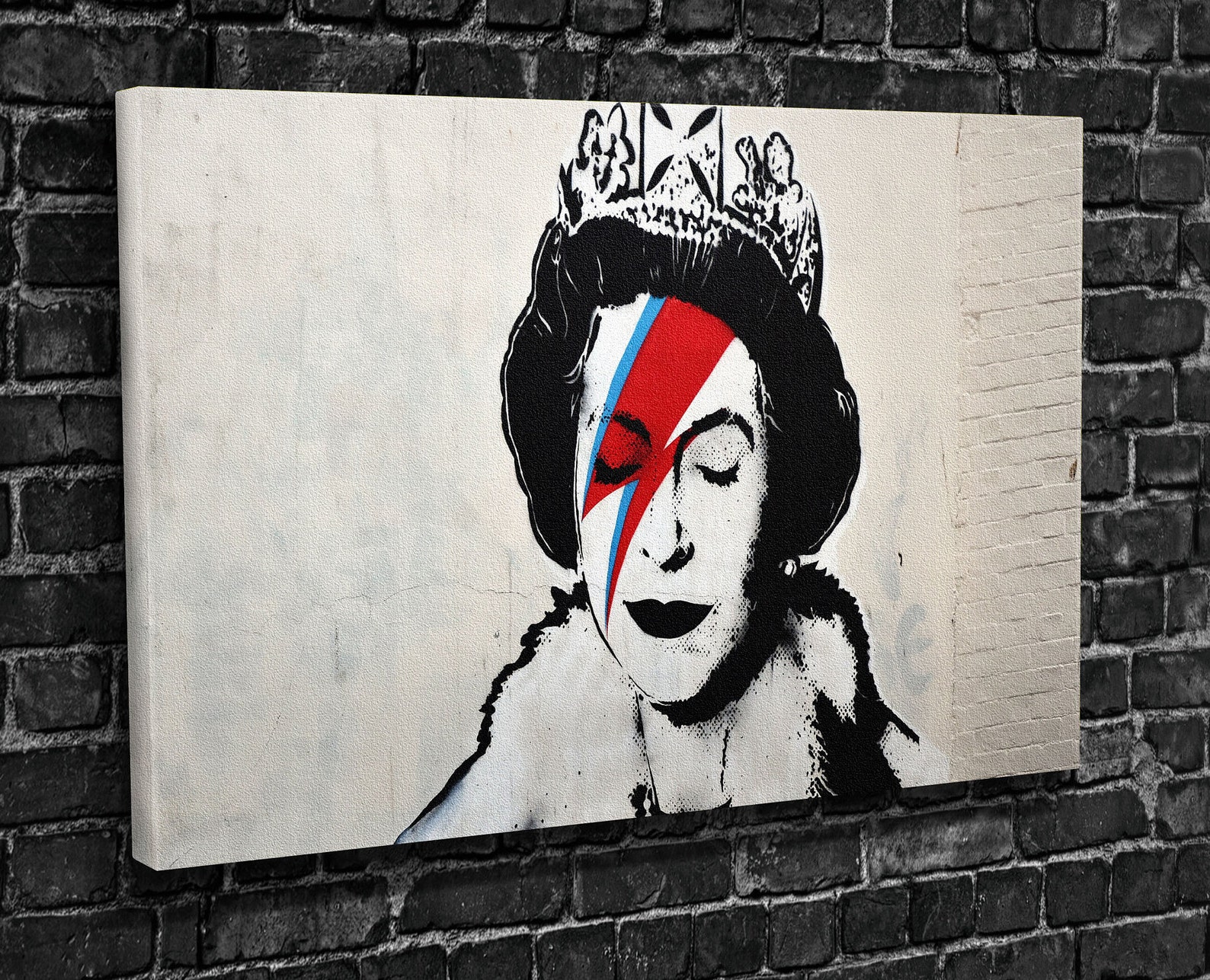 Queen Elizabeth II the Queen Print on Canvas Floating Frame - Etsy