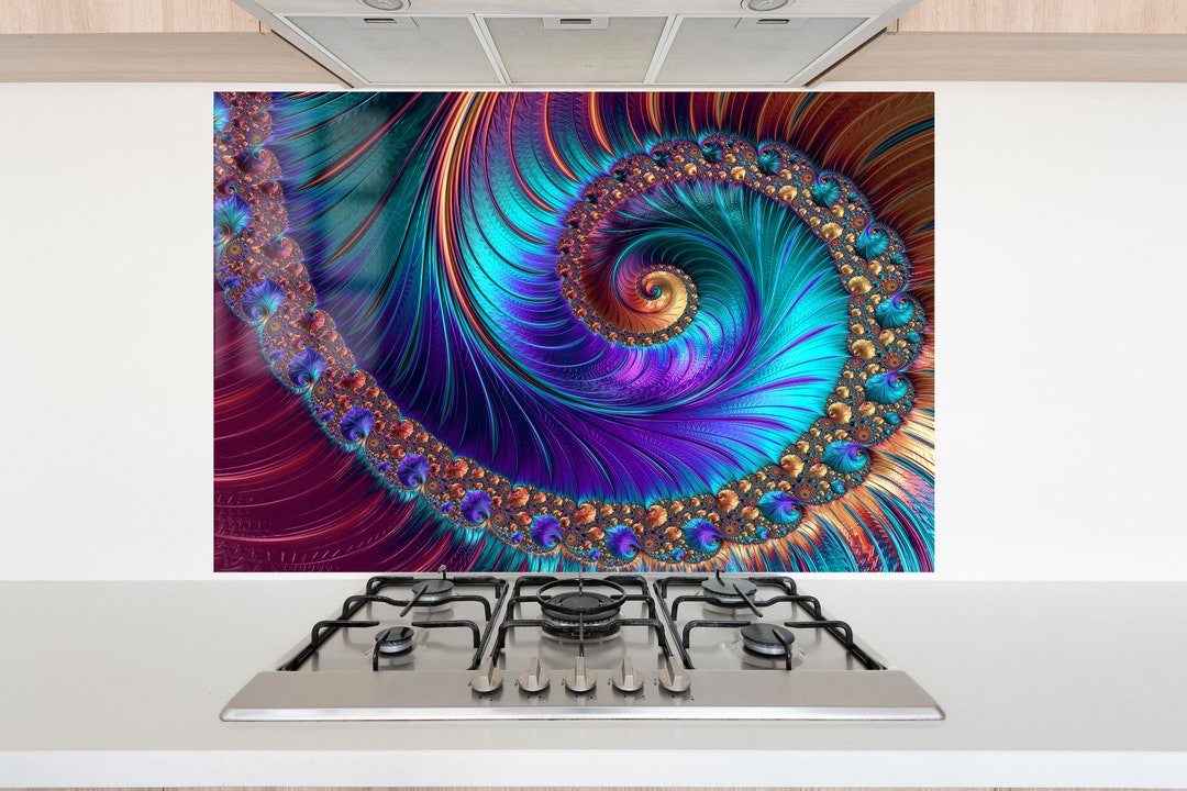 Kitchen Decor /kitchen Backsplash / Chopping Board / Tempered Glass ...