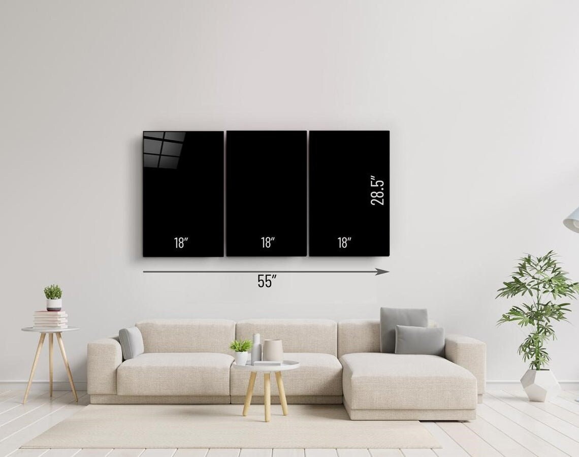 Abstract Tempered Glass Printing Wall Art Natural and Vivid | Etsy