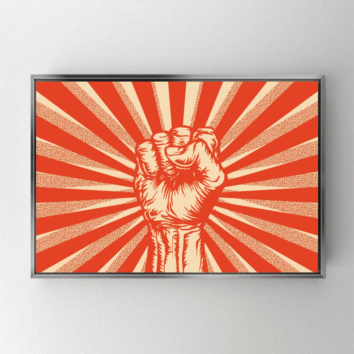 Revolution Power of Unity Print on Canvas Floating Frame - Etsy