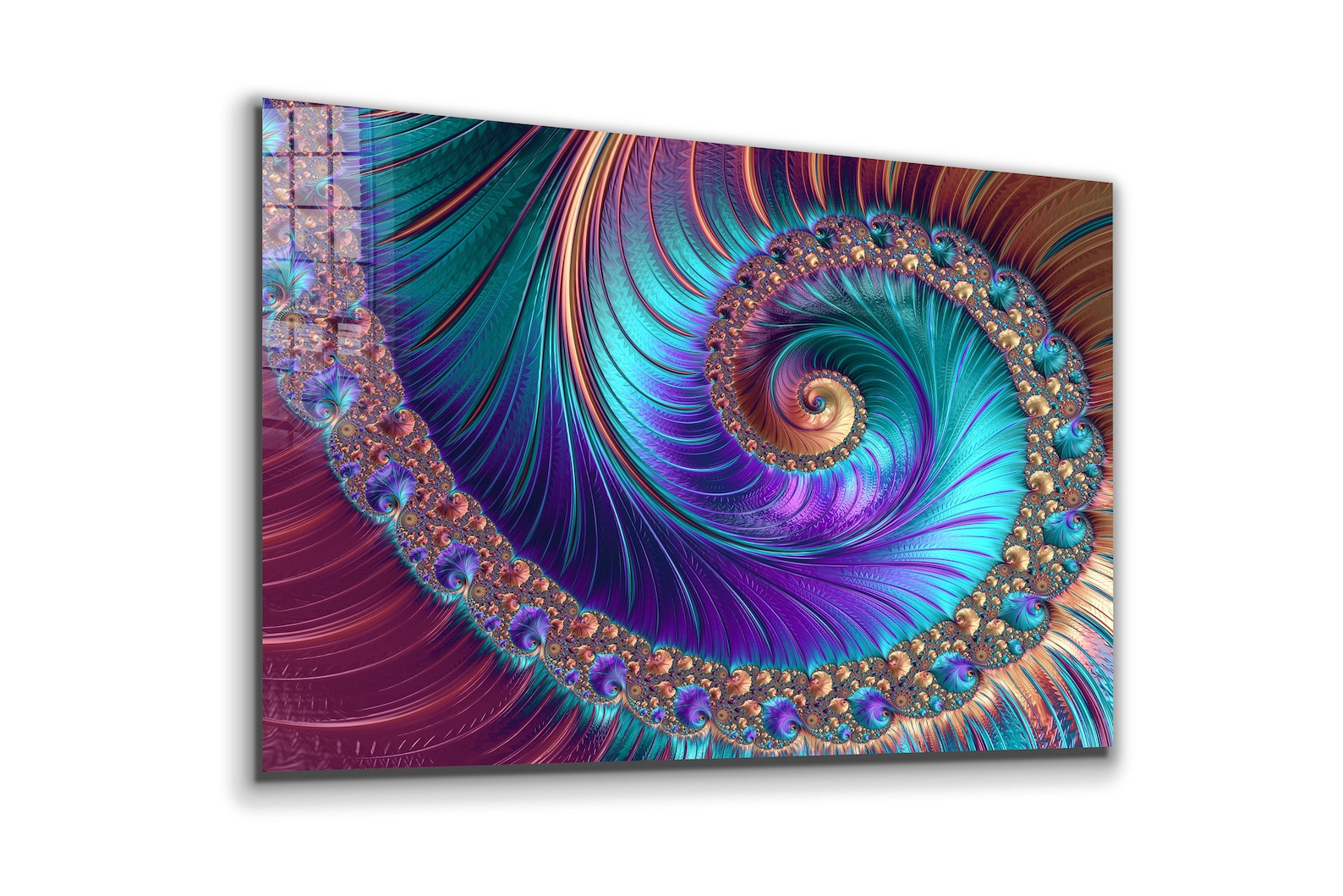 Abstract Tempered Glass Printing Wall Art Natural and Vivid - Etsy