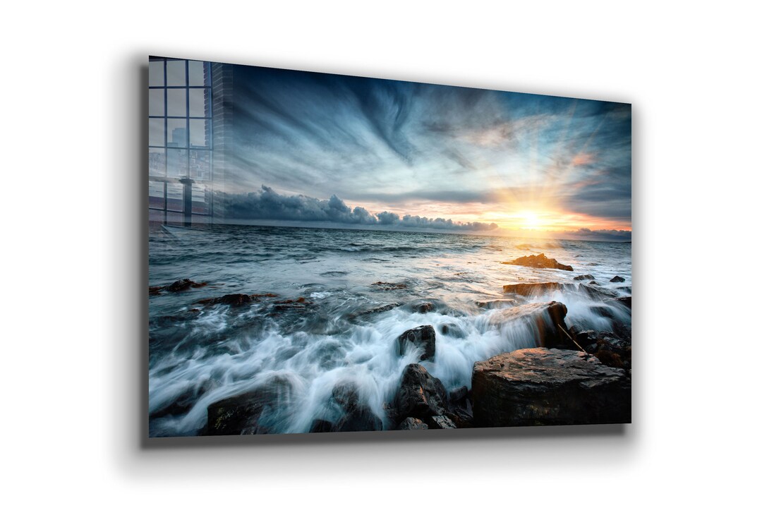 Glass Wall Art / Acrylic Glass Art / Floating Frame Option / Canvas ...