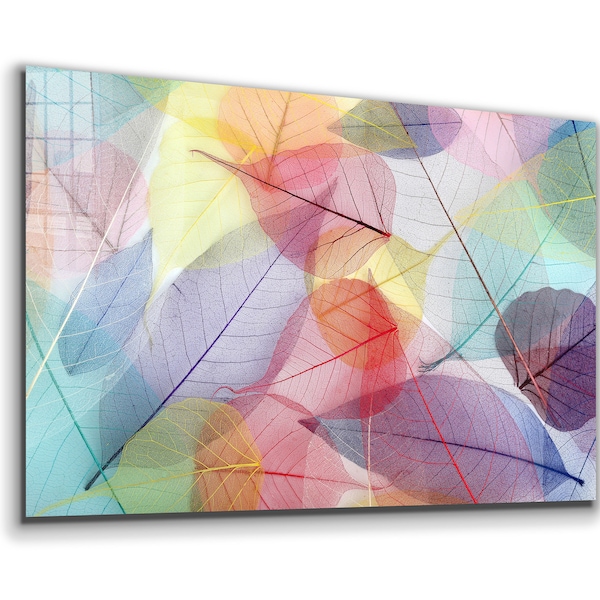 Tempered Glass Leaf Art Xray - Etsy