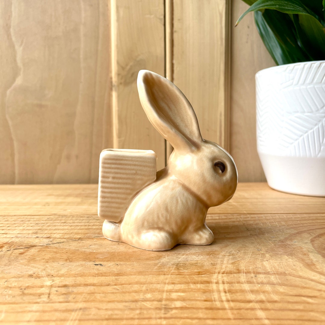 Rare Vintage Sylvac Bunny Rabbit Match Pot Model 1064, Vintage Sylvac ...