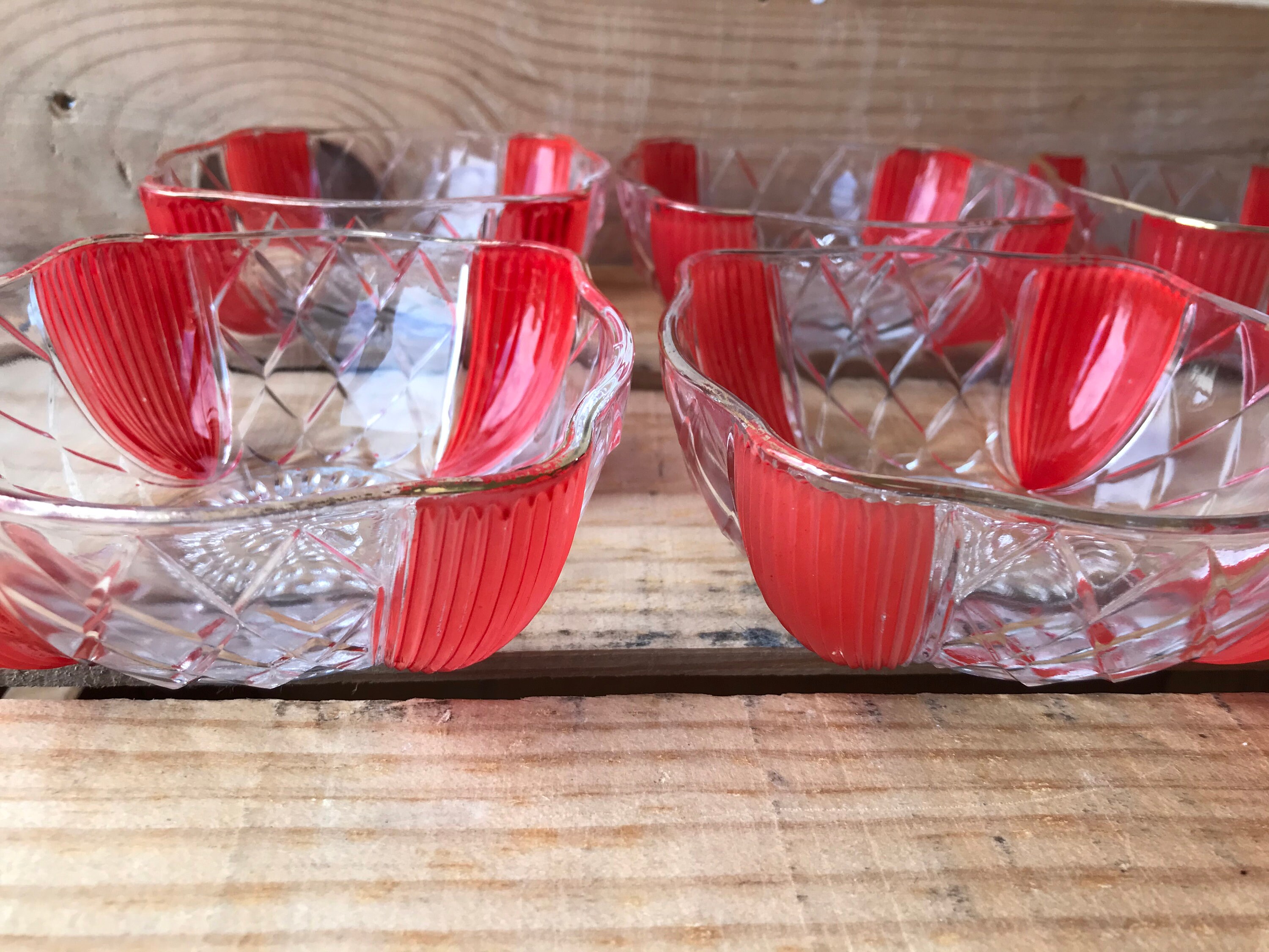 Vintage Glass Sundae Dishes Pressed Glass Sundae Dishes - Etsy UK
