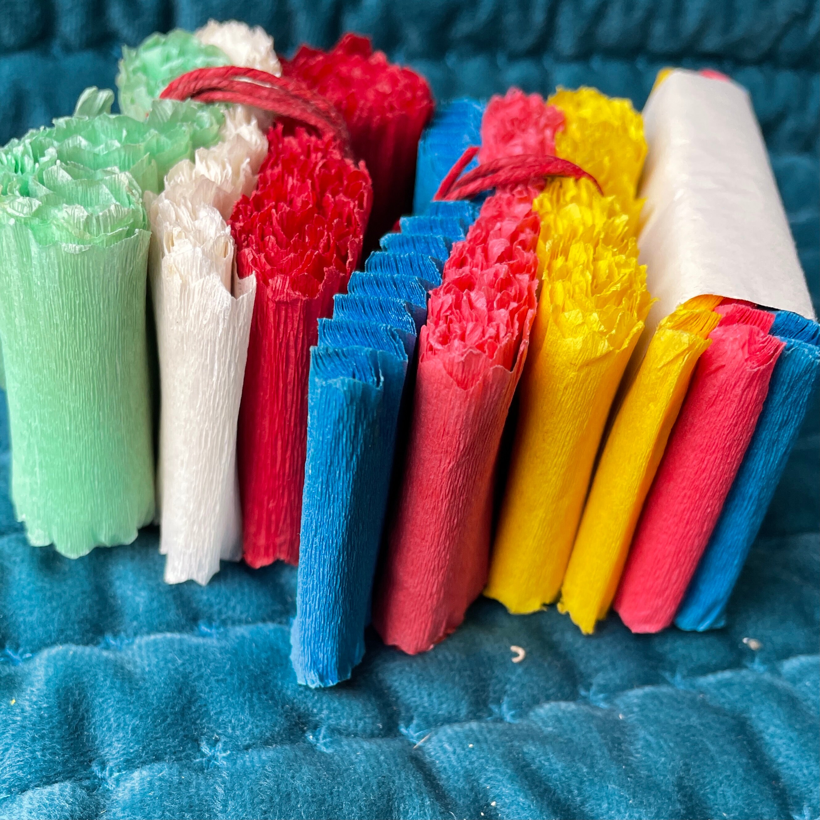 Original Vintage Crepe Paper Christmas Decorations Crepe - Etsy UK