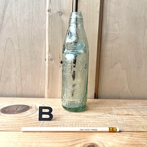 Vintage Codd Neck Bottle, Green Glass Bottles, Vintage Glass Torpedo ...