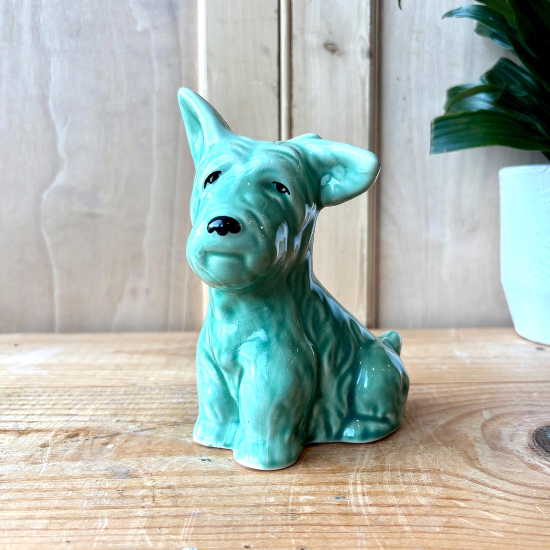 Vintage Sylvac Green Monty the Mongrel, Sylvac Dog Model 1118 ...