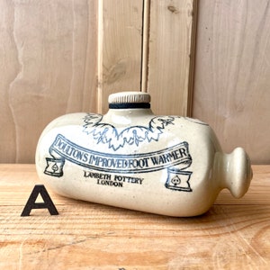 Vintage Stone Hot Water Bottle Antique Stoneware Hot Water - Etsy