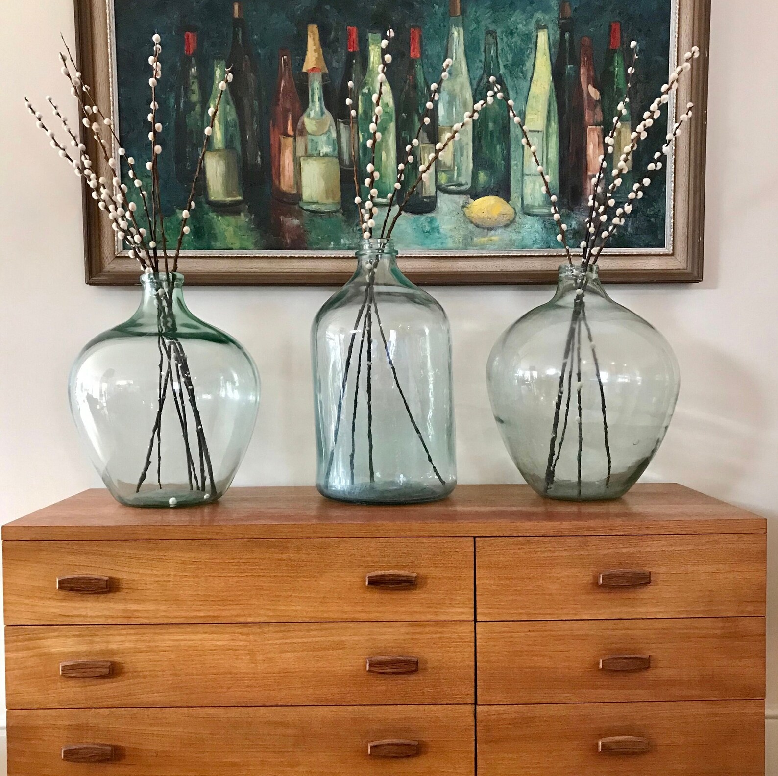 Large Vintage Carboy Hand blown carboy vintage large bottle | Etsy