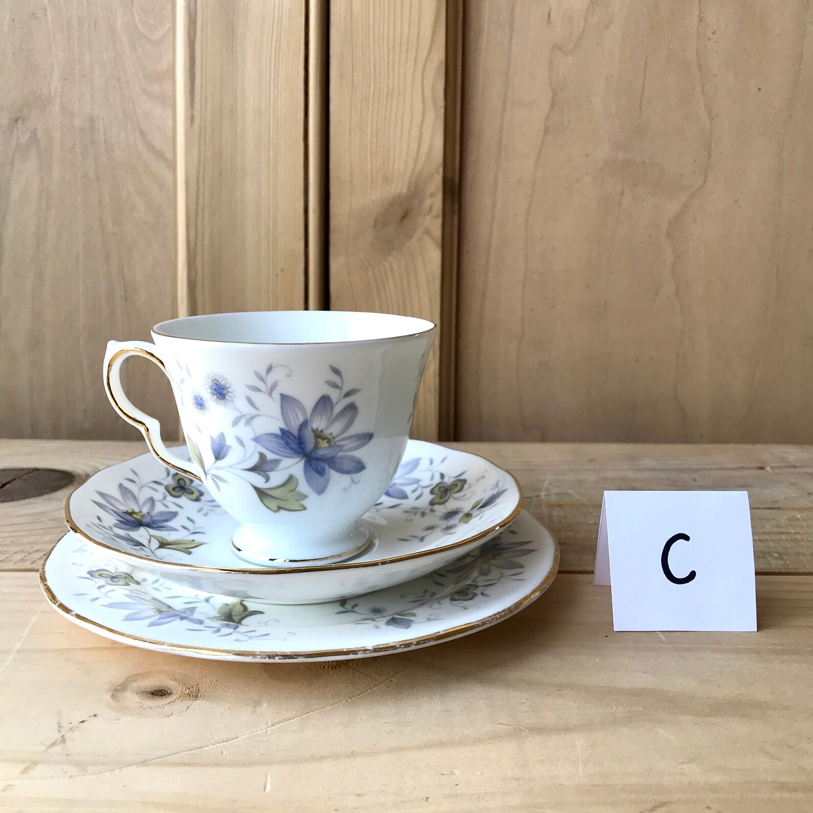 Vintage Tea Cup Trio Teacup Saucer and Side Plate Trio - Etsy UK