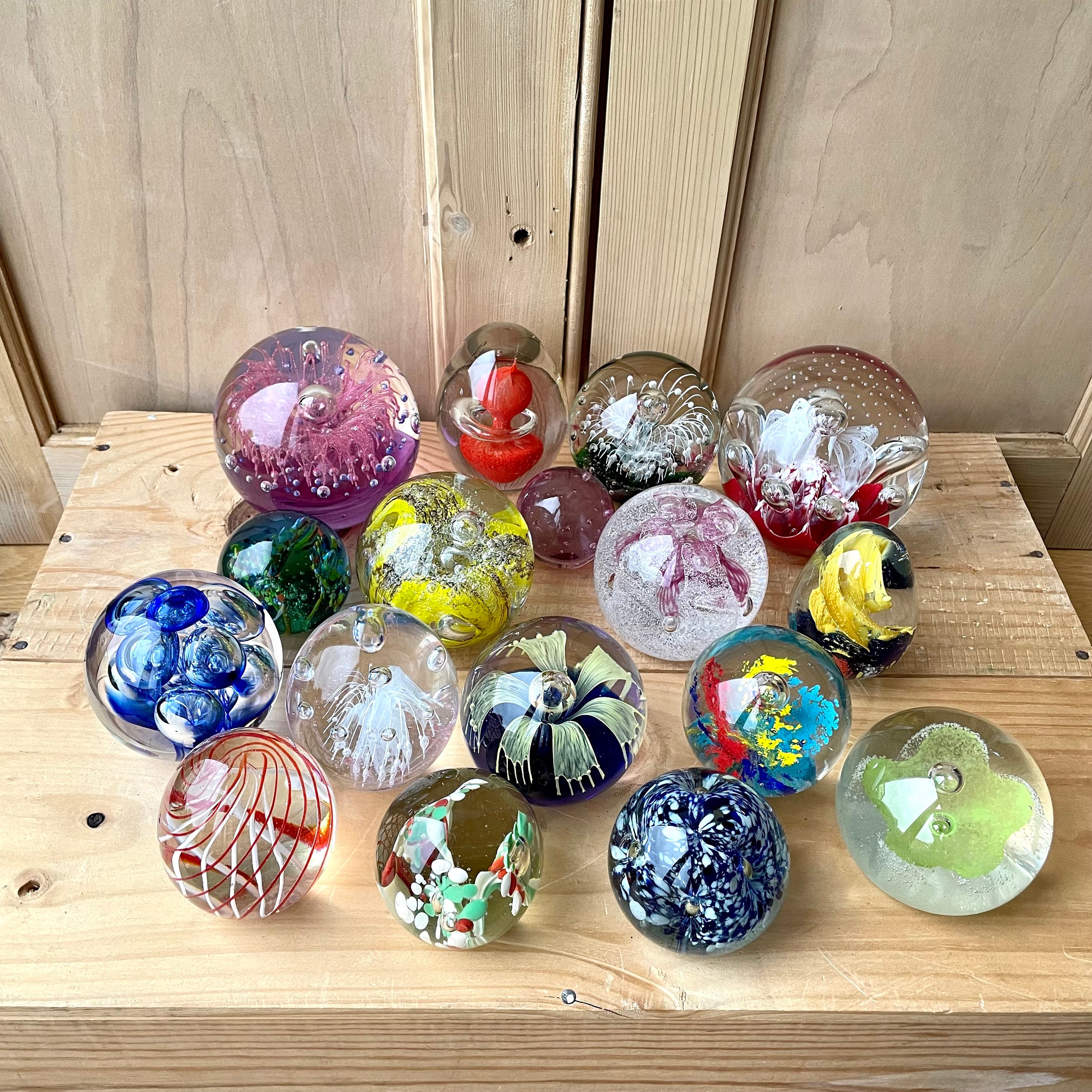 Vintage Handblown Glass Paperweights | Collectable Glass Paperweights ...