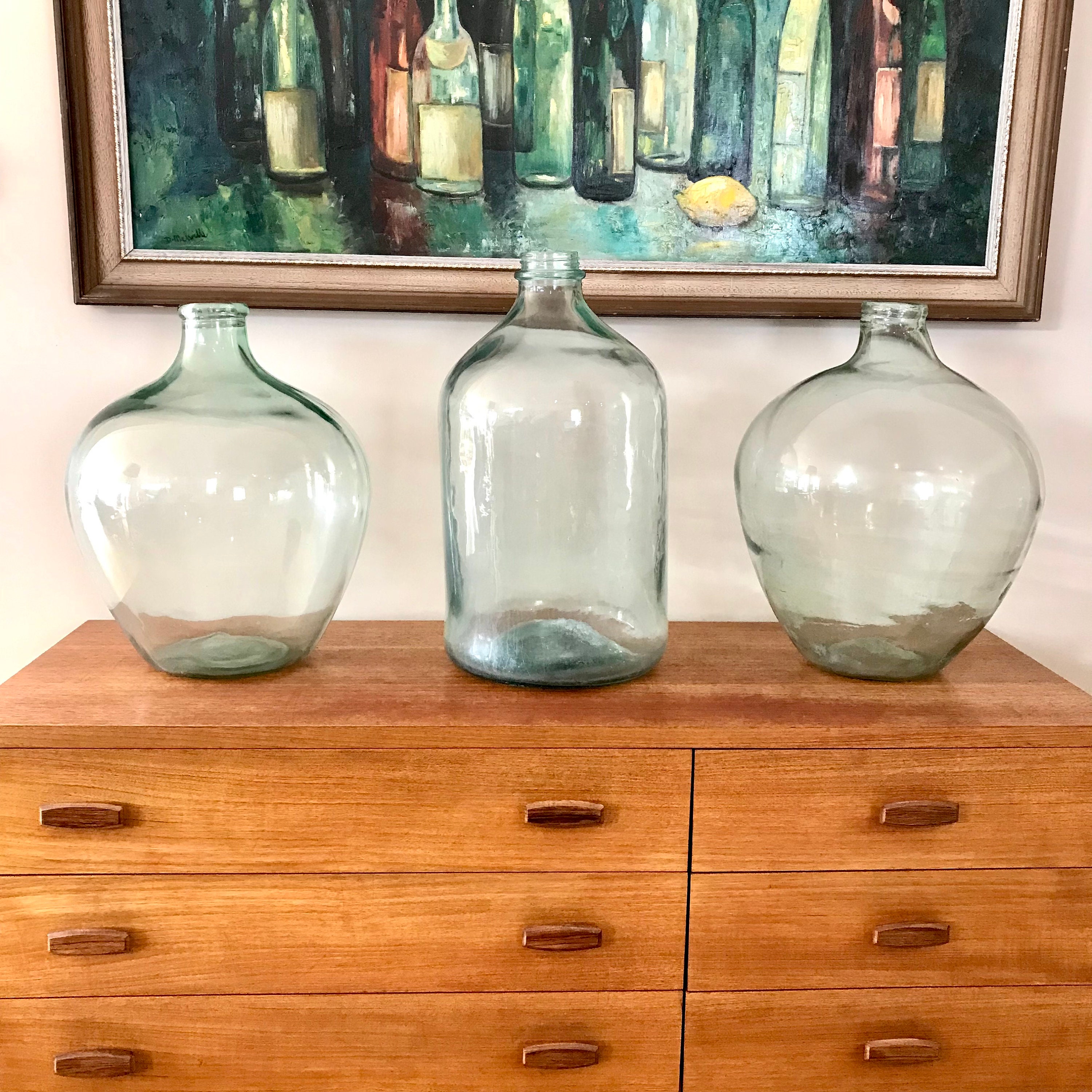 Large Vintage Carboy Hand blown carboy vintage large bottle | Etsy