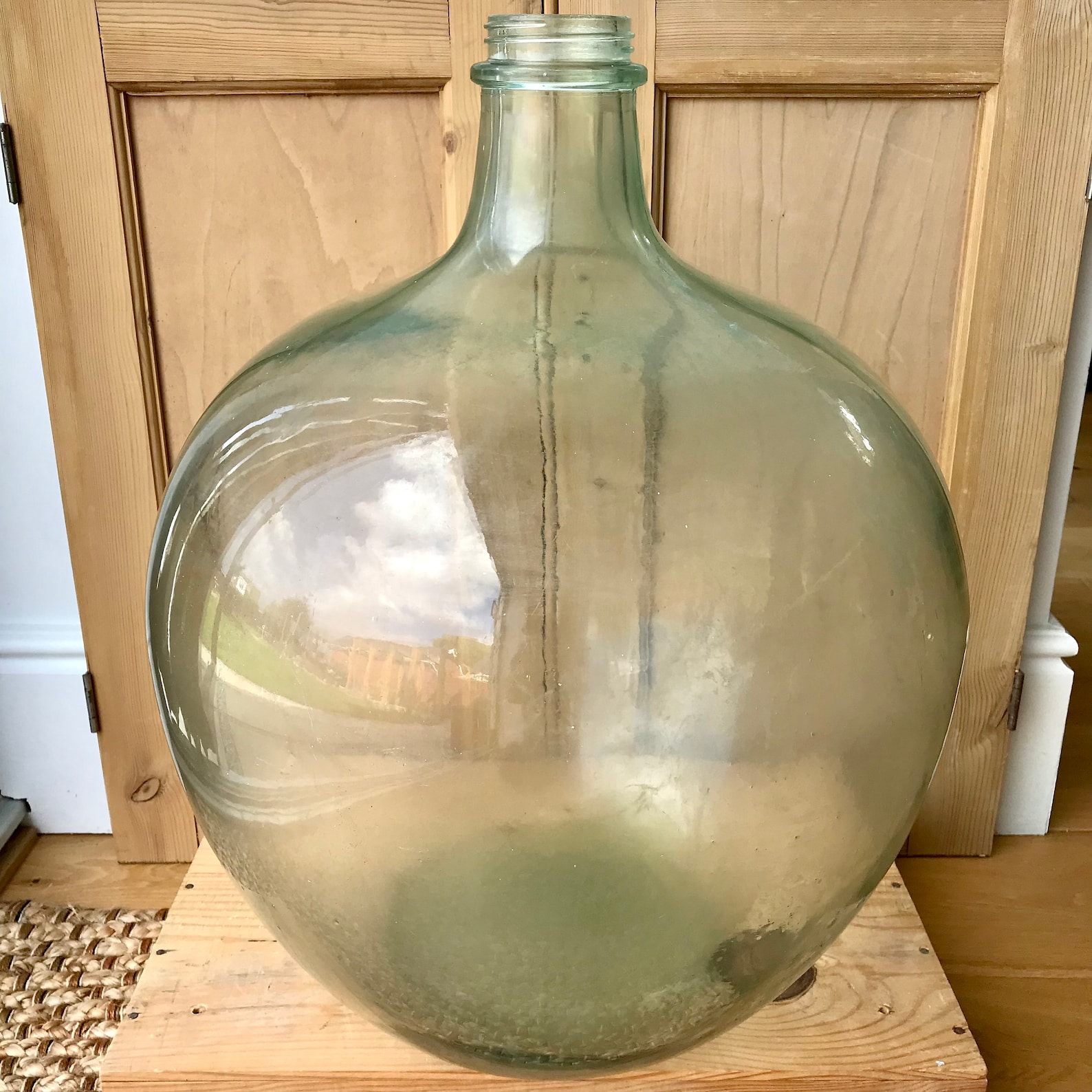 Large Vintage Carboy Hand blown carboy vintage large bottle | Etsy
