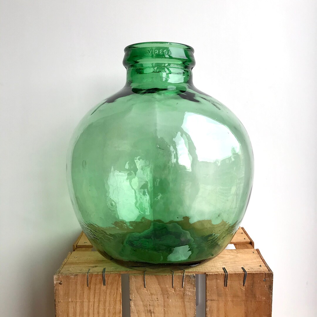Vintage Viresa Glass Bottle, Terrarium, Carboy - Etsy