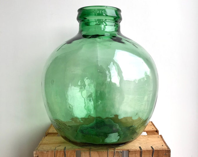 Vintage Viresa Glass Bottle, Terrarium, Carboy - Etsy UK