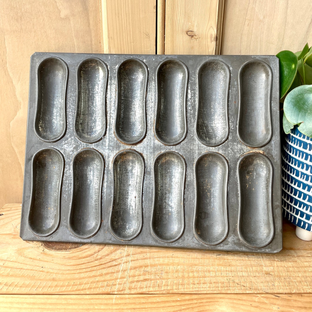Vintage French Éclair Molds, Vintage Kitchenalia, Vintage Baking Trays ...