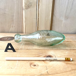 Vintage Codd Neck Bottle, Green Glass Bottles, Vintage Glass Torpedo ...