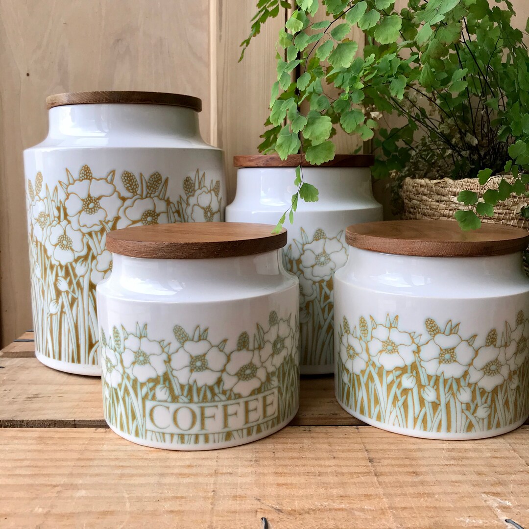 Hornsea Flower Storage Jars, Hornsea Cannisters, Kitchen Storage ...