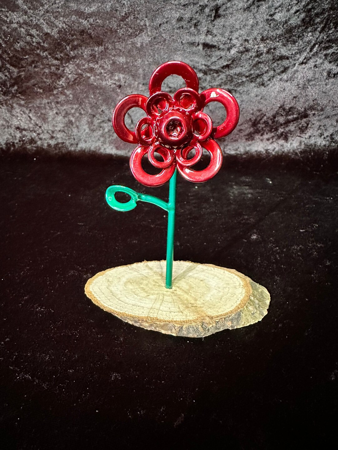 Nut and Bolt Flower. Metal Daisy Mounted in Wood - Etsy