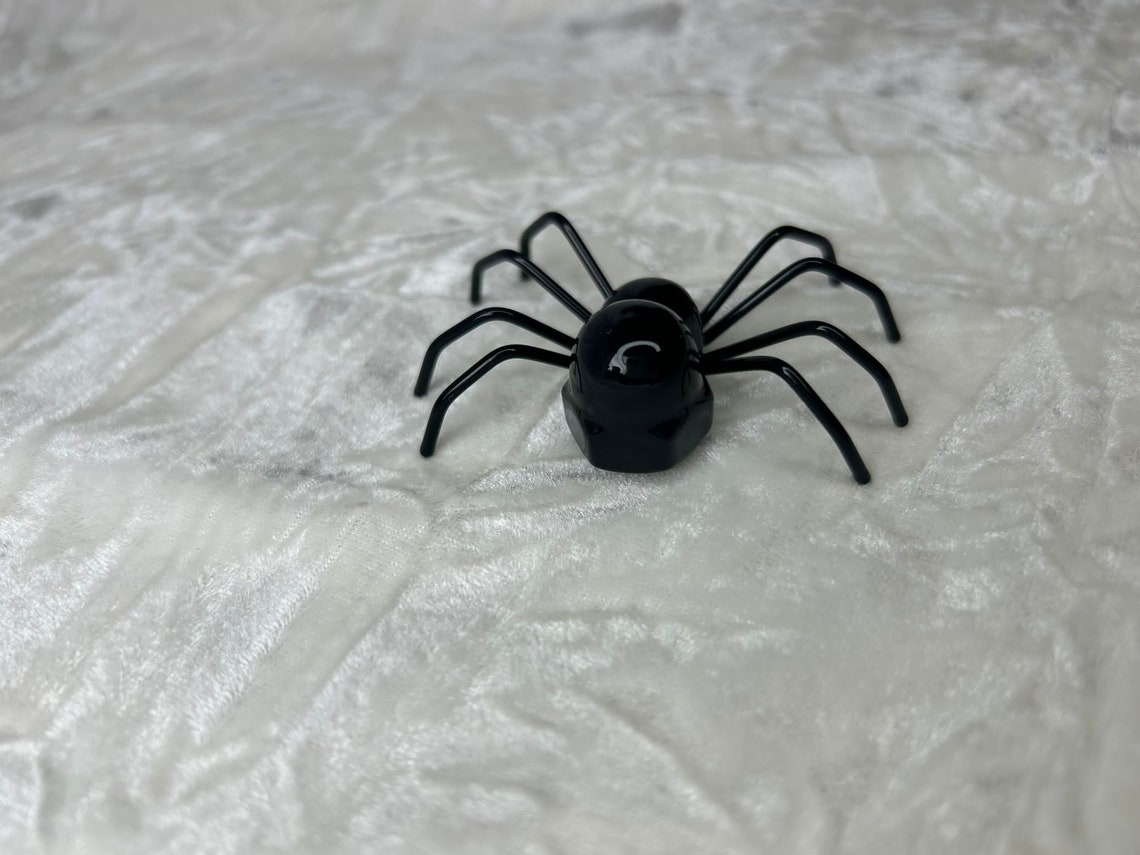 Gloss Black Spider. Made From Stainless Steel Dome Nuts. Scary ...