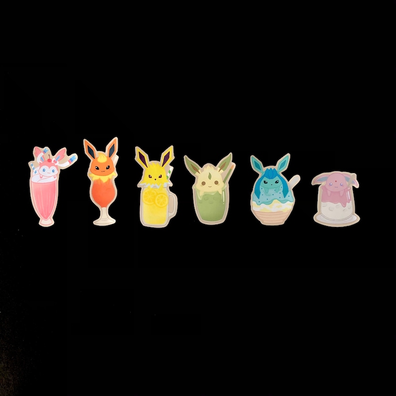 Pokémon Drink Stickers - Etsy