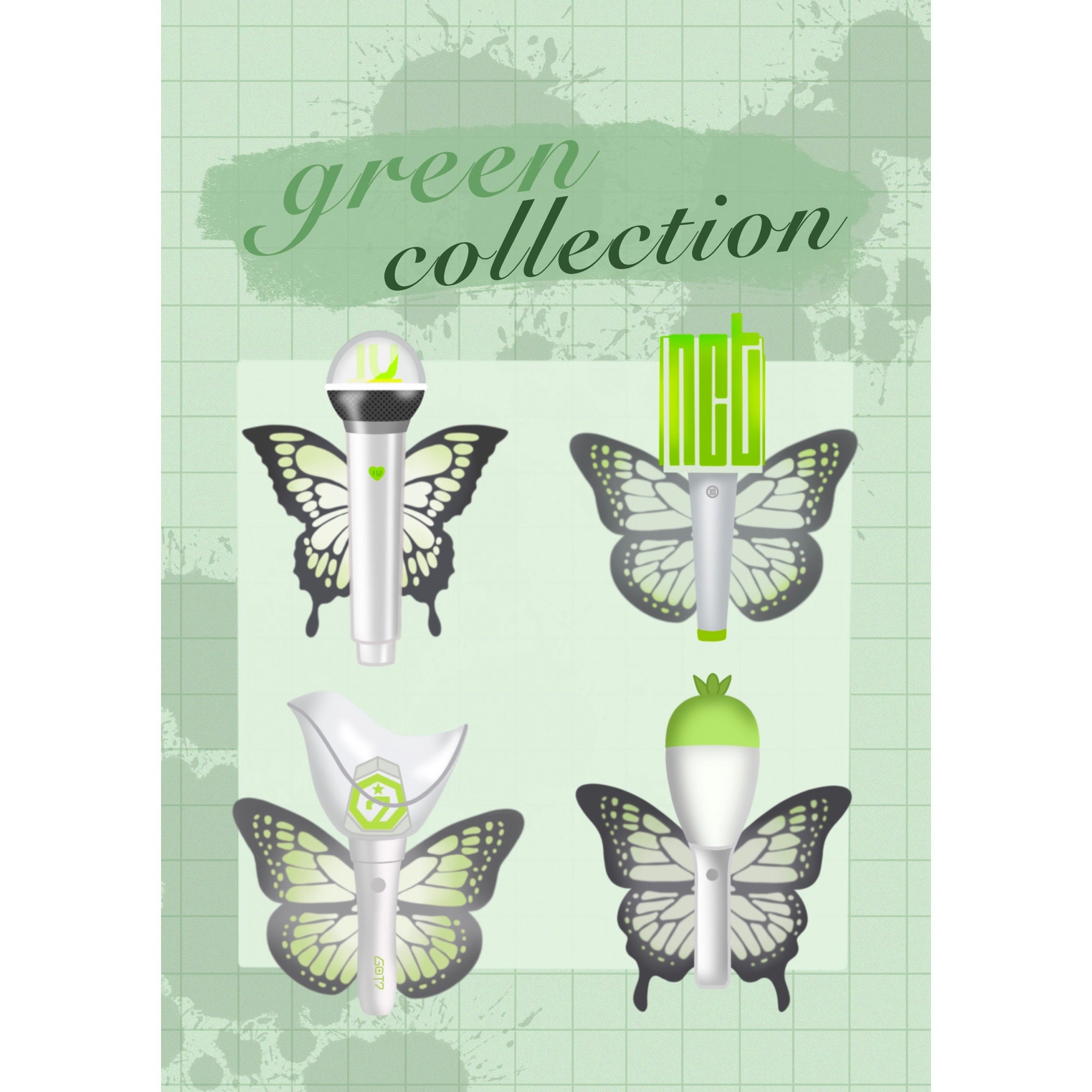 Kpop Butterfly Lightstick Stickers - Etsy