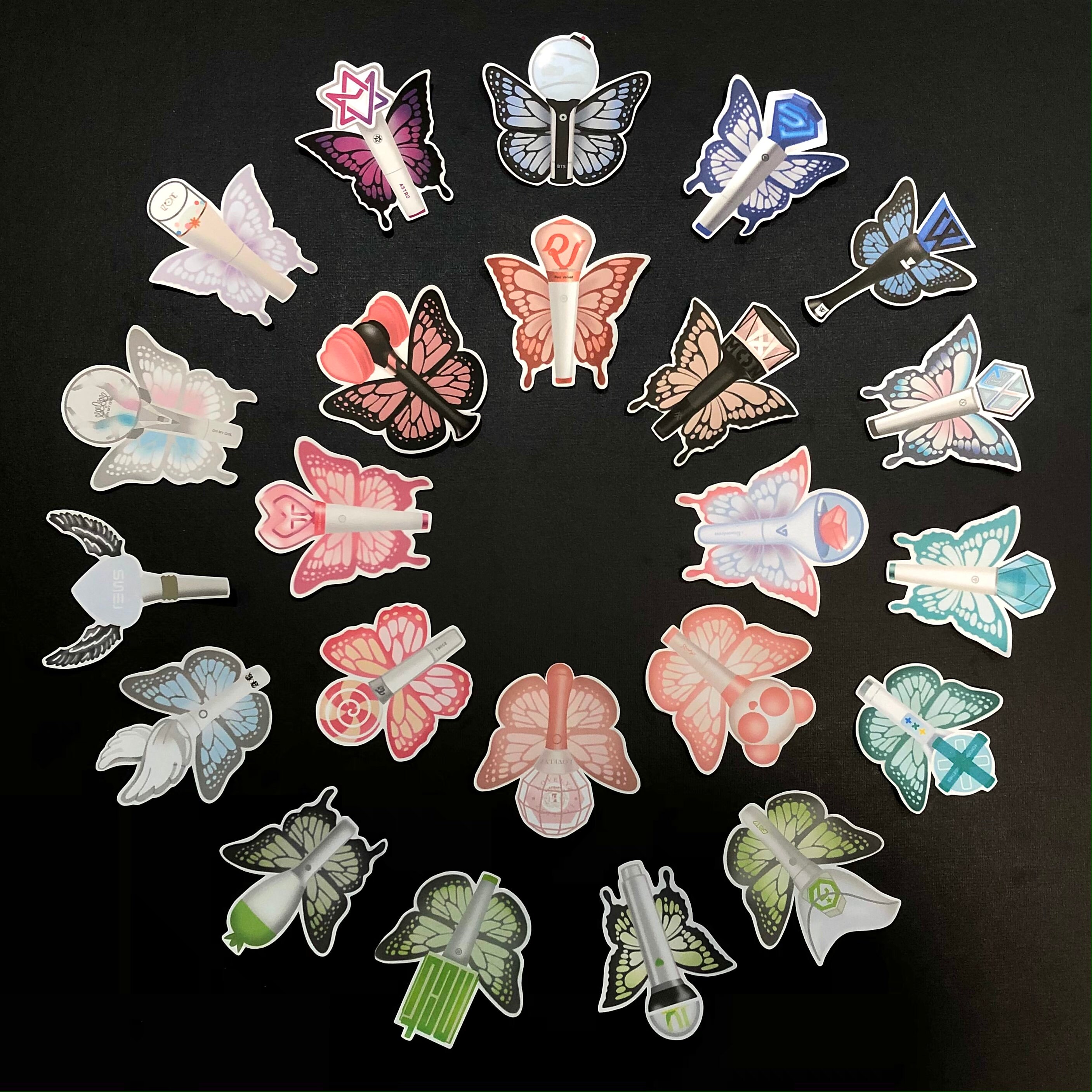 Kpop Lightstick Stickers - Etsy