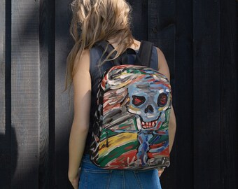 Black Metal Backpack - Etsy