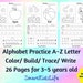 26 Alphabet Worksheets, Upper & Lowercase, Preschool, Kindergarten ...