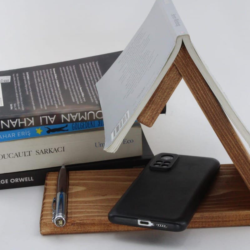 Wood Book Rest Stand - Etsy