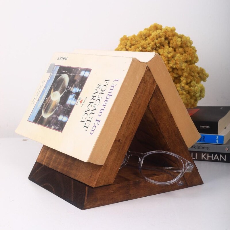 Wooden Book Holder - Etsy