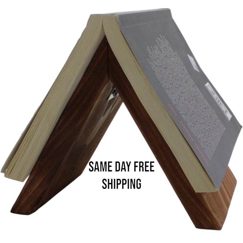Wooden Book Holder - Etsy