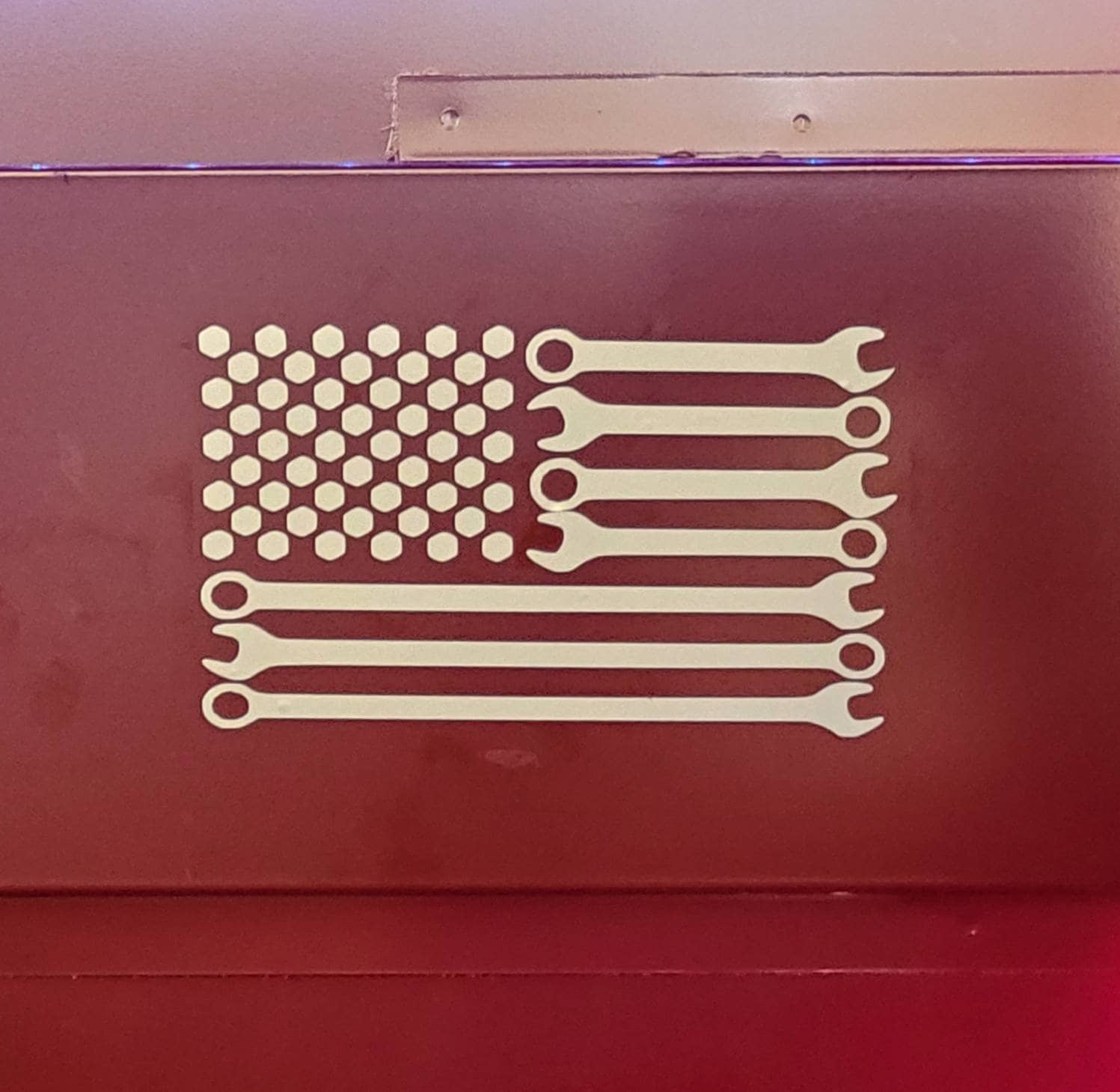 Wrench Flag Decal, Tool Sticker, Tool Decal, Tool Box Decal, Stocking ...