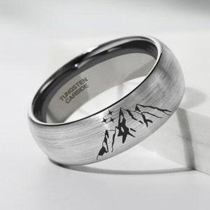 ACOTAR Night Court Ring, Starry Mountains Night Court Ring, Tungsten ...