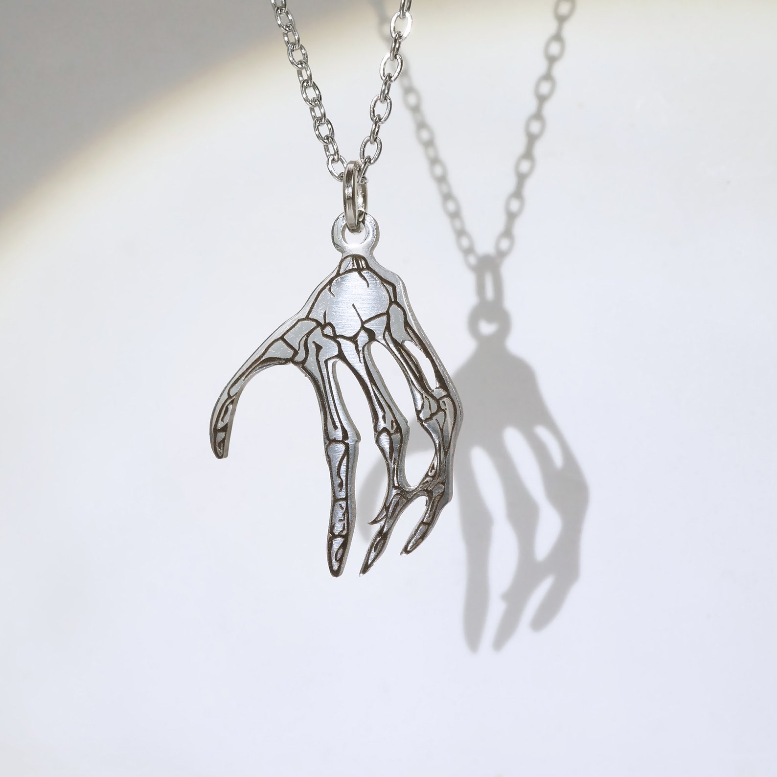 Skeleton Heart Hands Necklaces, Matching Necklaces for Couples, Promise ...