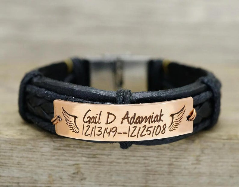 Memorial Bracelet -forever in My Heart- in Memory of Bracelet, KIA ...